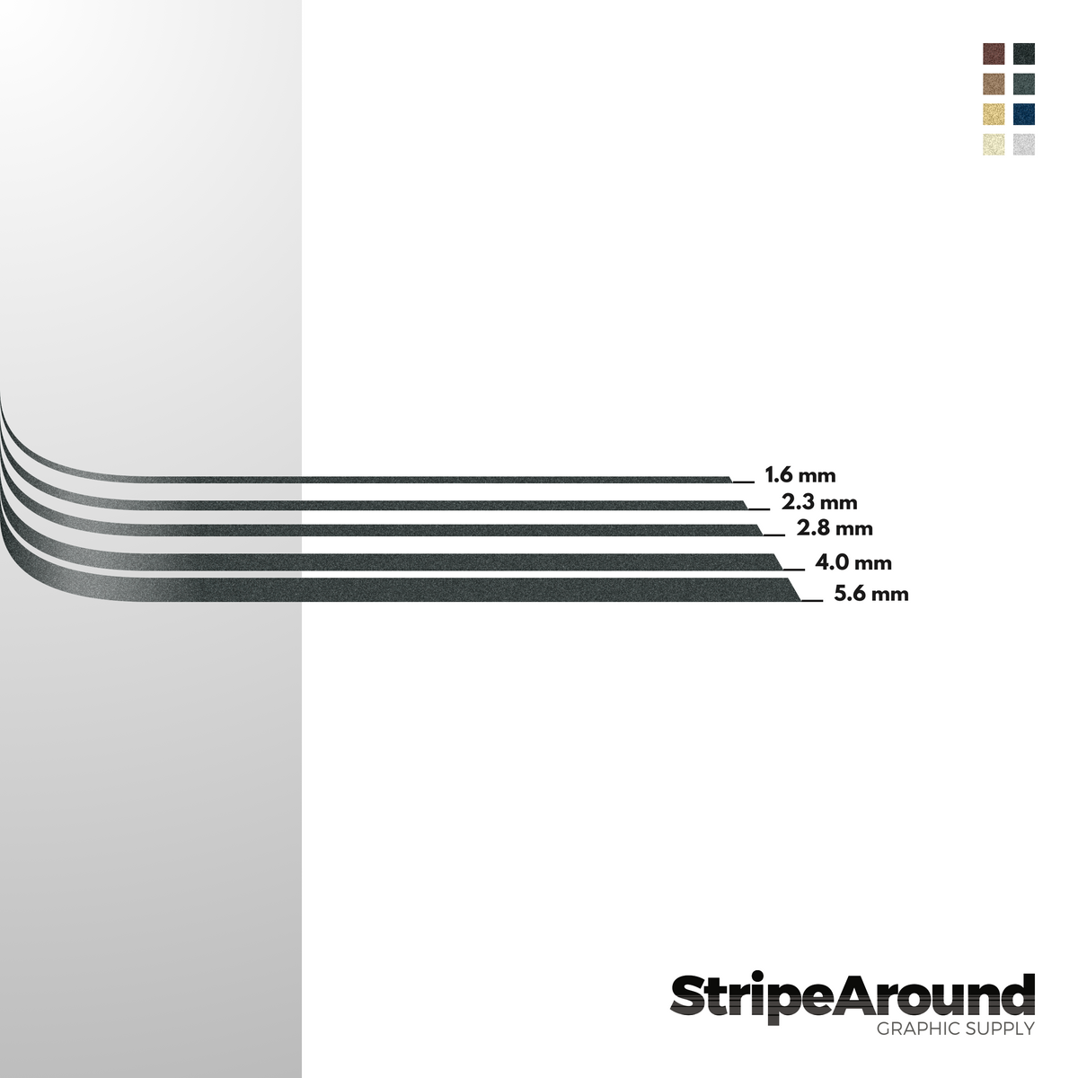 Multi-Pinstripe | MS125 - Metallic – Stripe Around