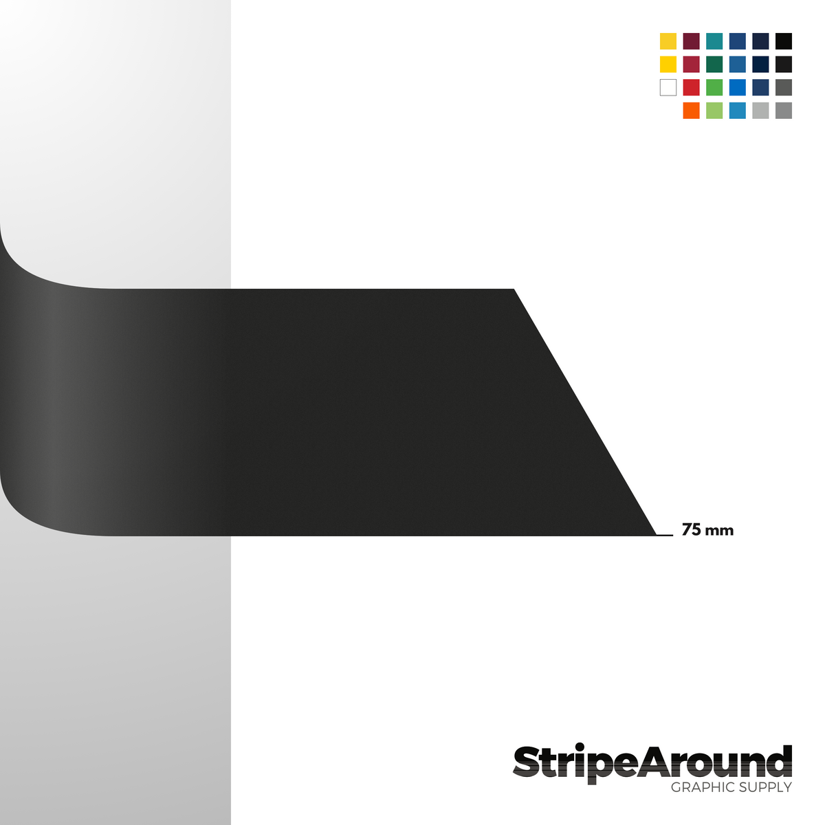 Single Stripe | 75mm Stripe - Solid Colours – Stripe Around